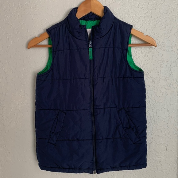 Lands' End | Jackets & Coats | Lands End Boys Sz 7 Puffer Vest Navy ...